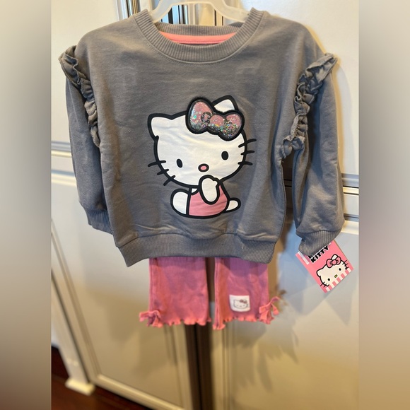 Hello Kitty | Matching Sets | Hello Kitty Gray And Pink Kids Matching ...